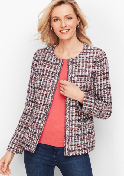 Talbots | Jackets & Coats | Talbots Adele Tweed Jacket | Poshmark